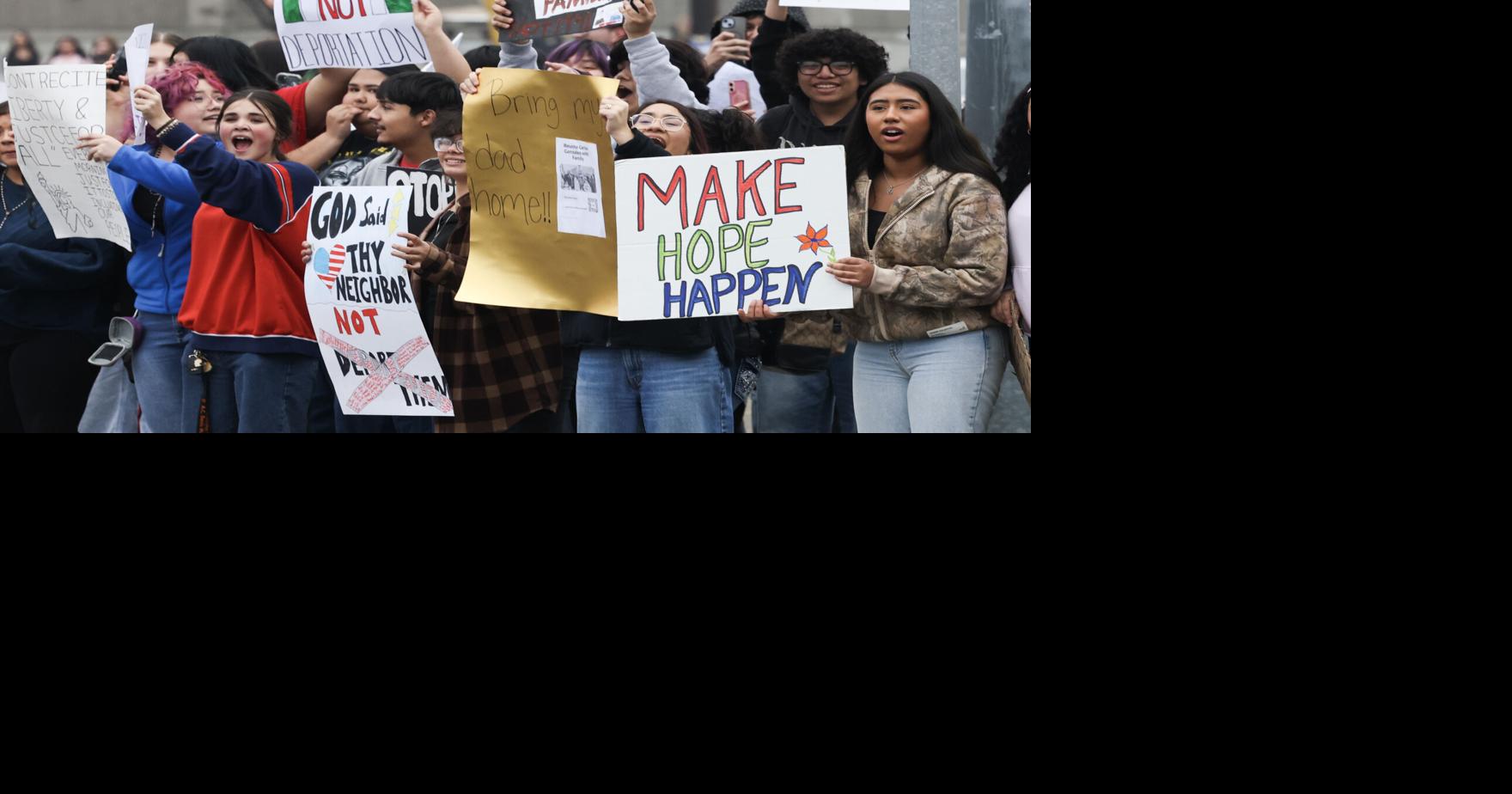 Yakima area students join nationwide protests against ICE | Local ...