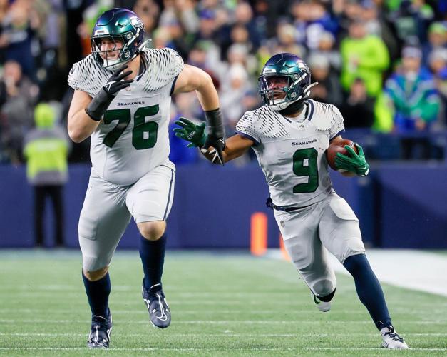 Seahawks guard Grey Zabel is rookie but no stranger to playoff games ...
