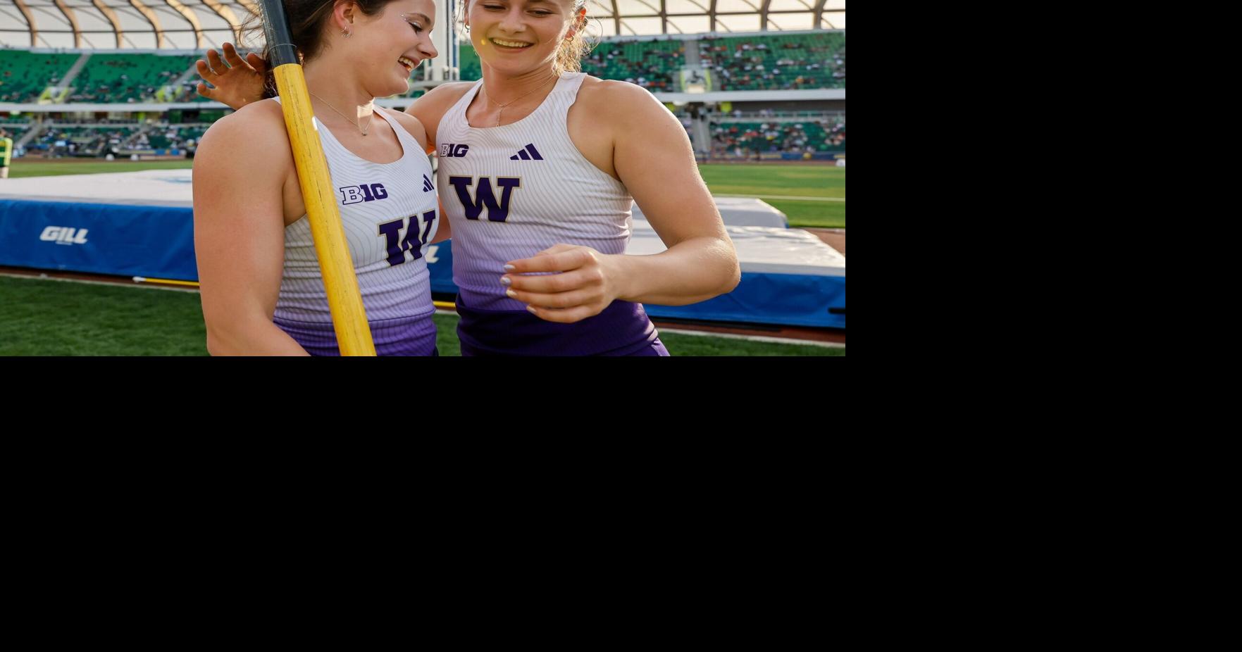 Washington pole vaulter breaks twin sister’s record, wins NCAA title ...