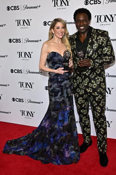 ‘Ragtime’ castmates Caissie Levy and Joshua Henry sparkle at the Tonys ...