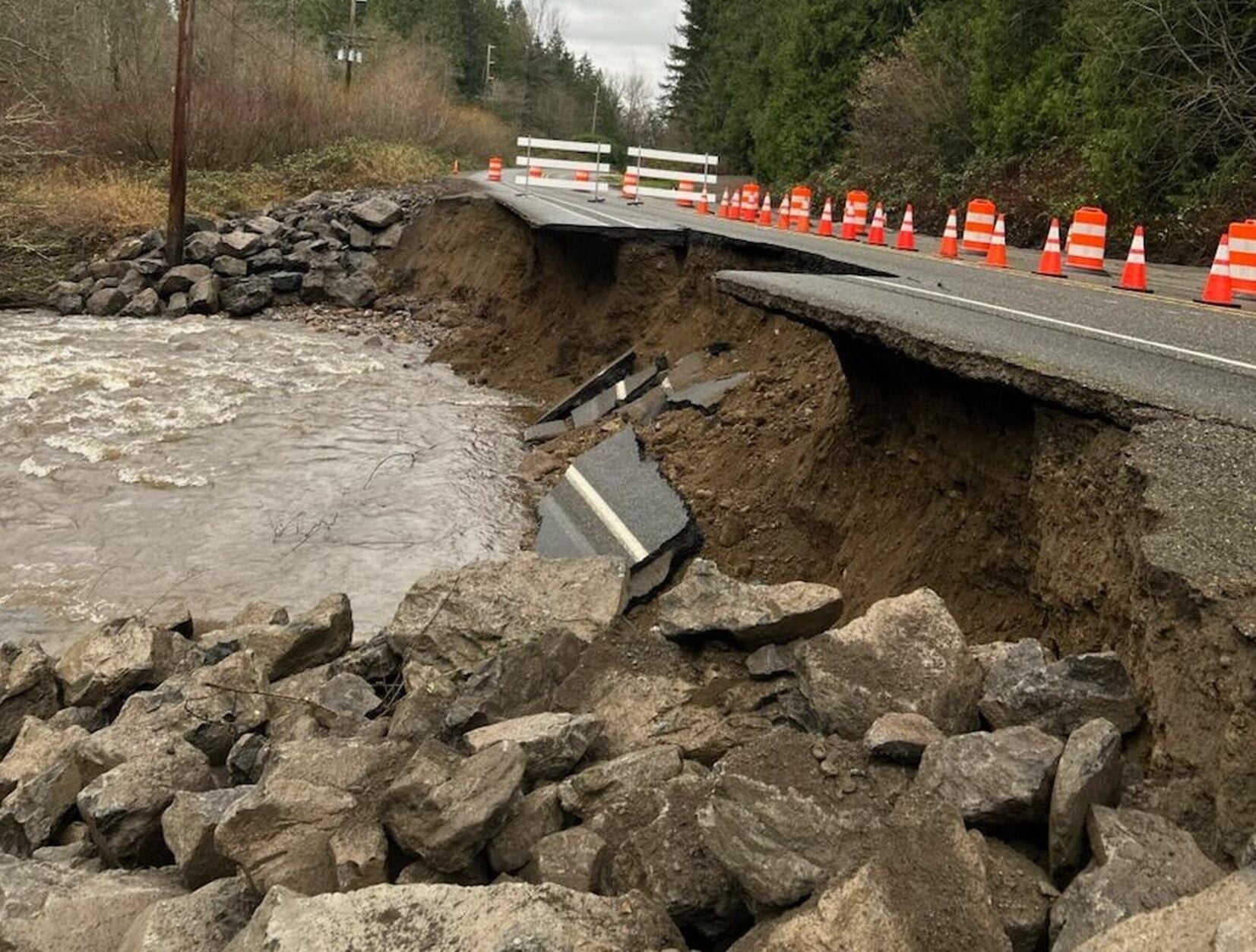 Quick fix on Highway 410, but other damaged WA roads will need patience ...