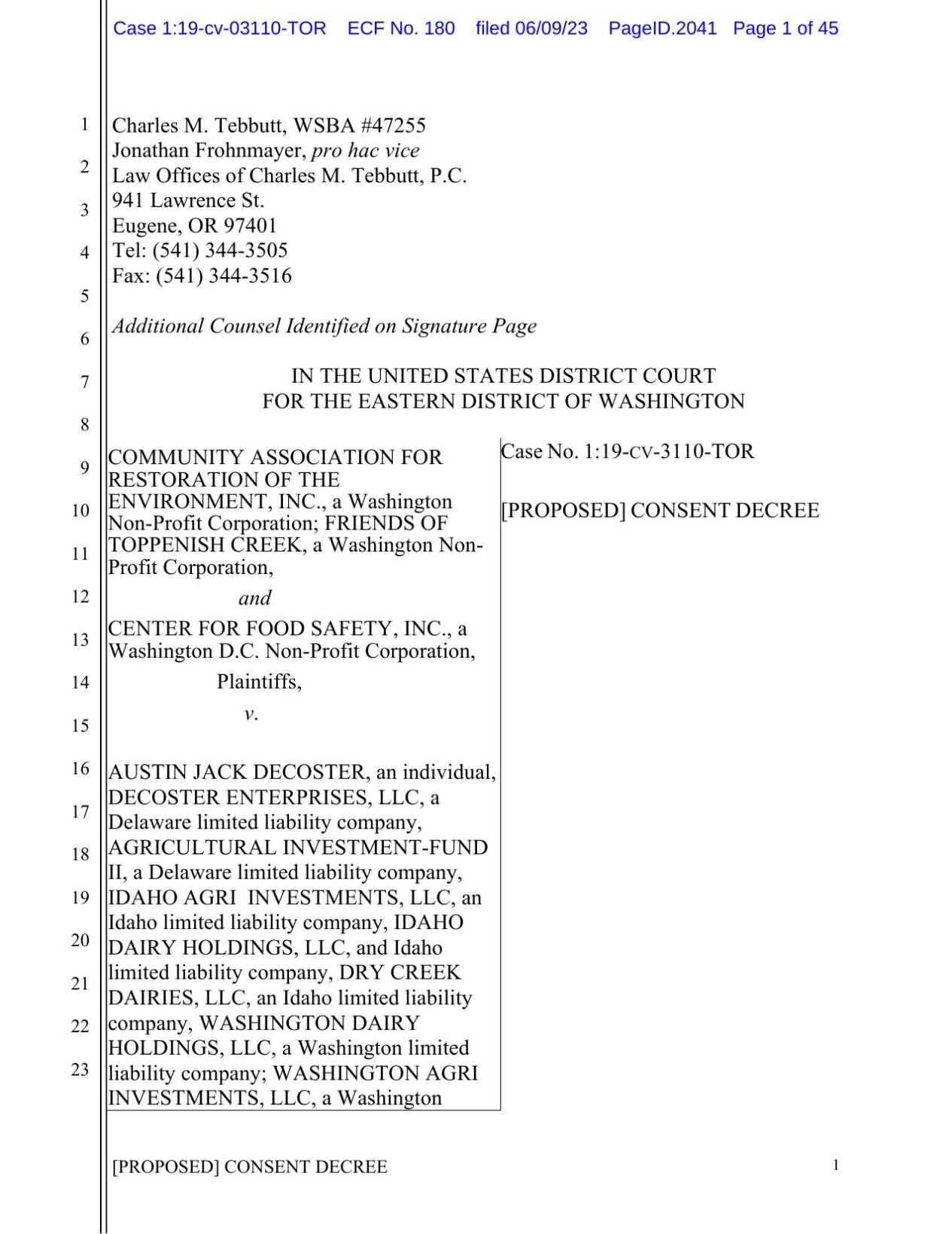 Consent decree | | yakimaherald.com
