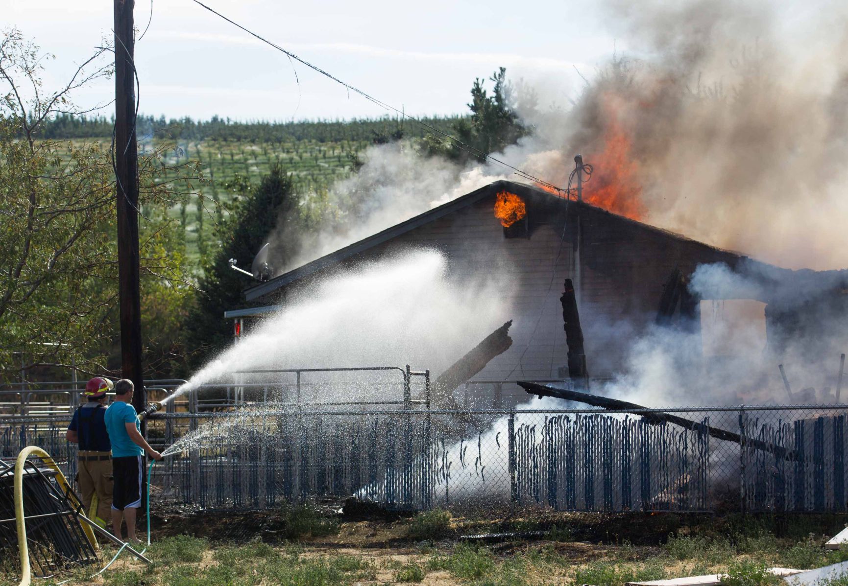 Three alarm fire destroys home and buildings near Tieton | Local ...