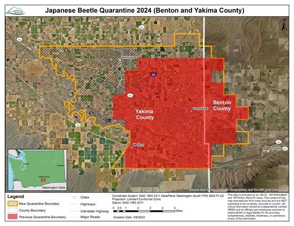 Japanese beetle quarantine permanently expanded in the Lower Valley ...
