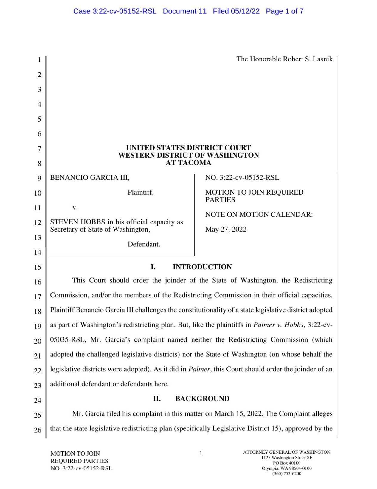 Motion to join required parties | Local | yakimaherald.com