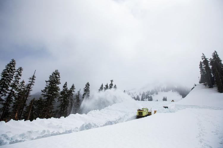 Photos: WSDOT crews work to remove snow from Chinook Pass | News Photos ...