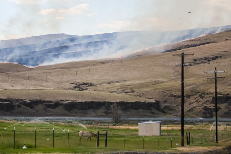 Firefighters keeping close eye on 1,700-acre wildfire near Selah ...