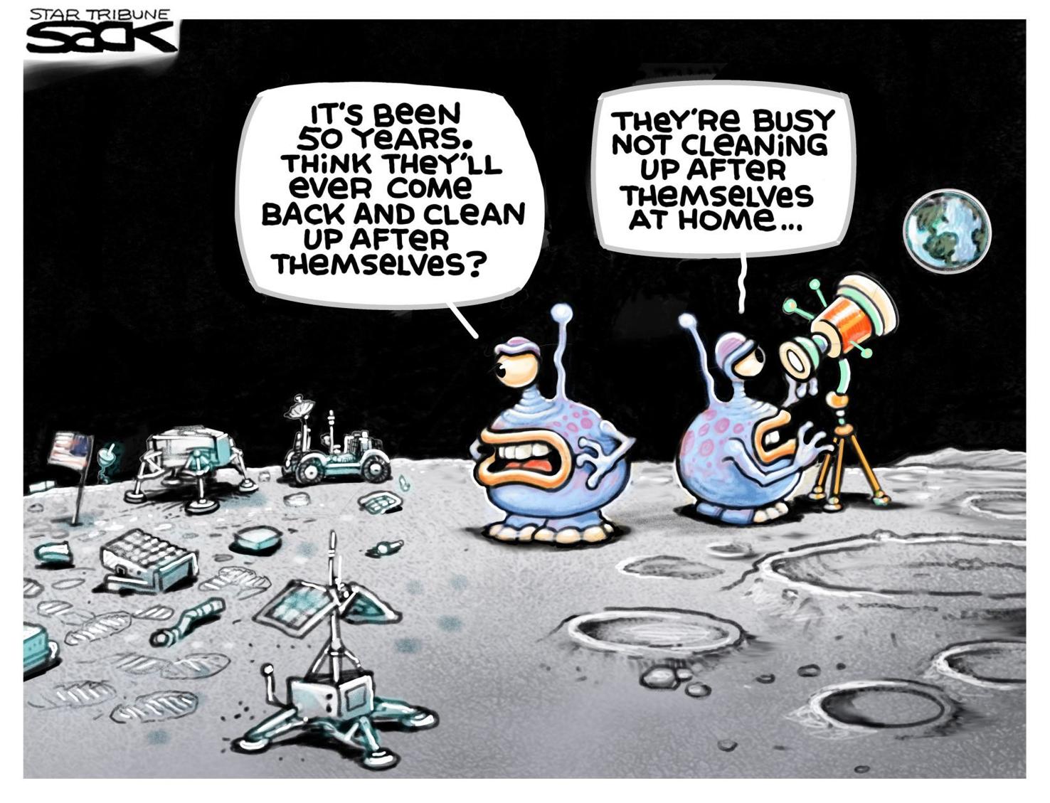 Editorial Cartoon / Steve Sack (July 22, 2019) | Cartoons ...