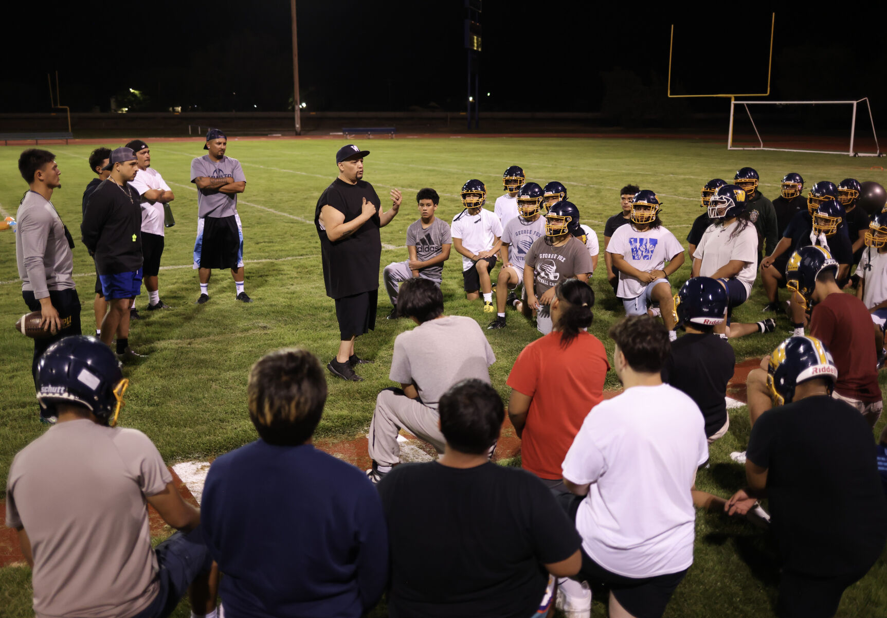 PHOTOS: Wapato football players begin season with midnight practice ...