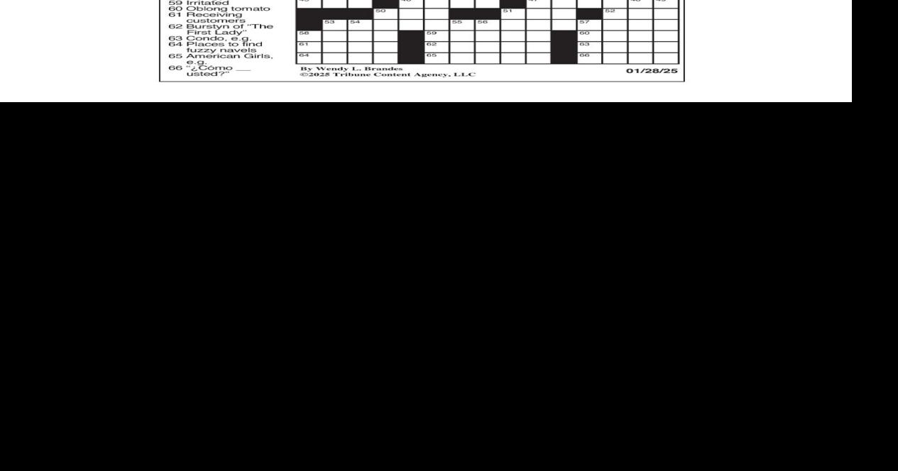 LA Times Crossword: Jan. 28, 2025 | Crosswords | yakimaherald.com
