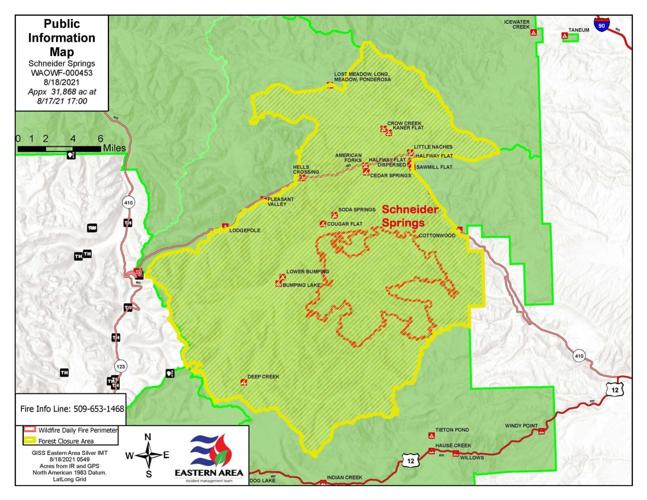 More evacuations issued on Schneider Springs Fire, now at 56,000 acres ...