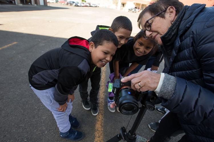 Harrah students open up, share hopes with visiting artist from ...