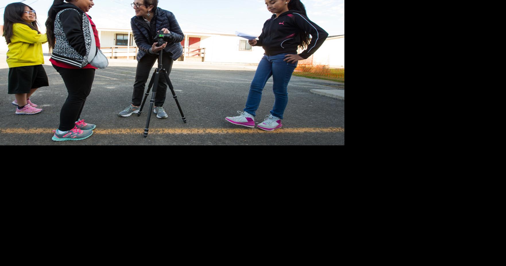 Harrah students open up, share hopes with visiting artist from ...