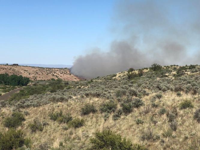 Fire burning in Cottonwood Canyon | | yakimaherald.com