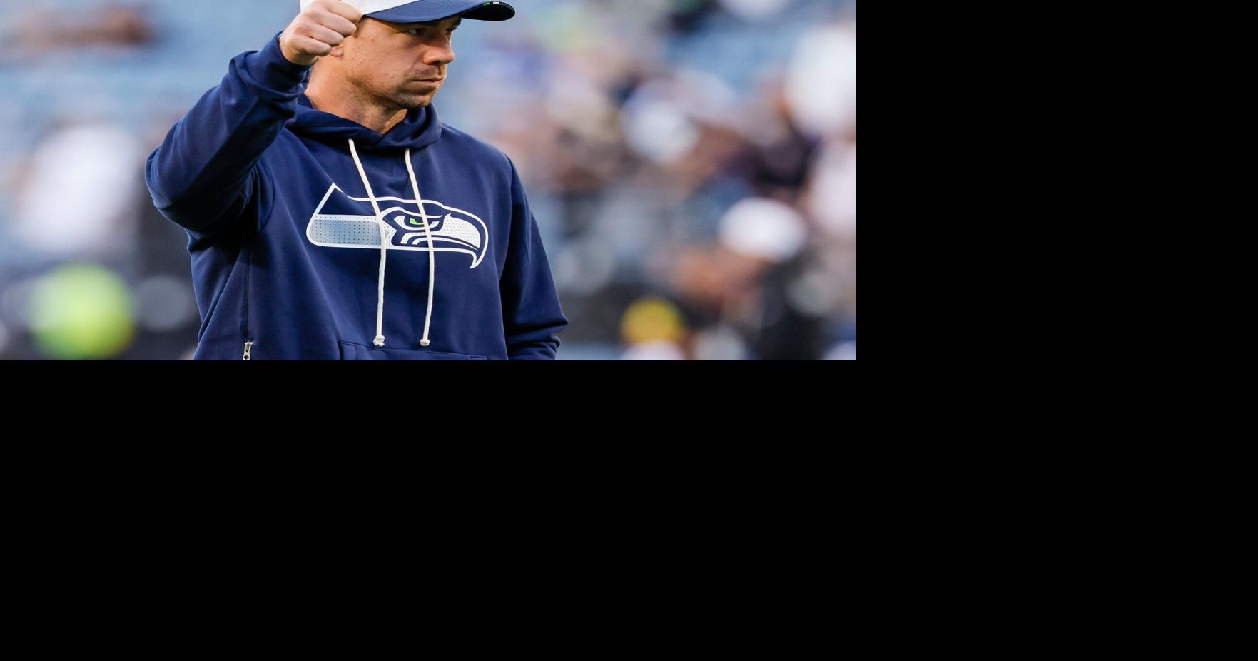 Seahawks’ Klint Kubiak, Aden Durde begin interviews; Jake Peetz draws ...