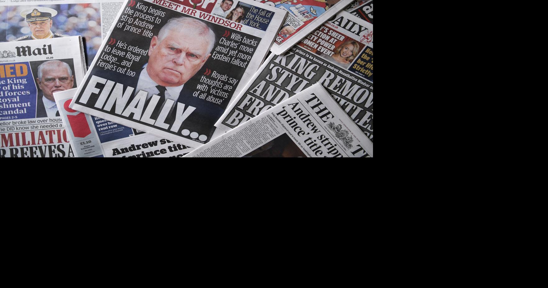 Column: King Charles destroys his brother over Epstein. America dithers ...