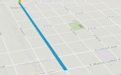 Stop signs up at North First Street and Lincoln Avenue intersection in ...