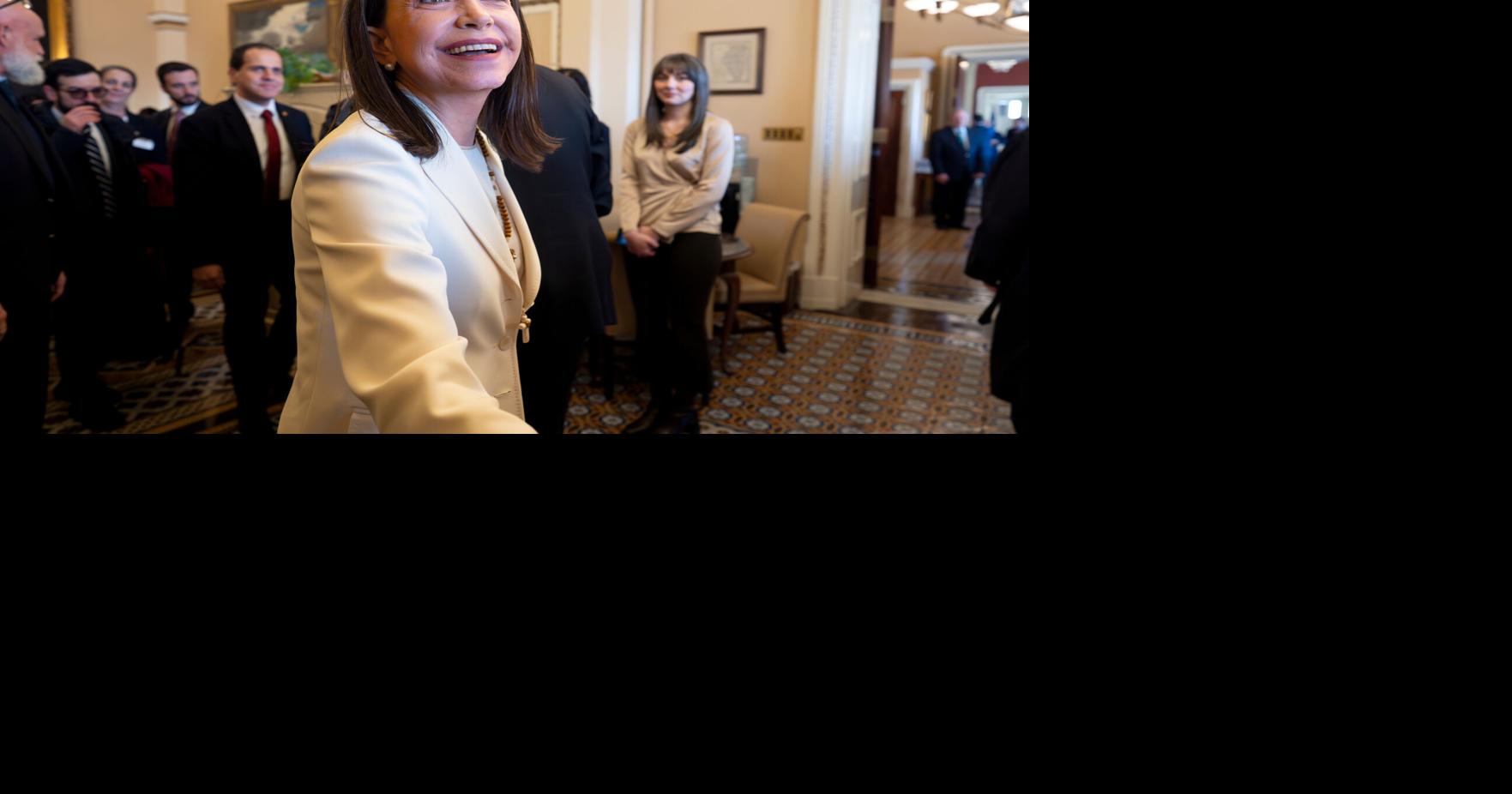 Photos show Venezuela caught between Machado’s diplomacy and Rodríguez ...