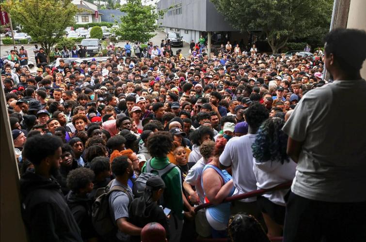 NBA fever engulfs Seattle as fans line up overnight for LeBron James ...