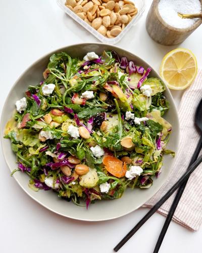 The Salt and Stone: Winter Rainbow Salad with Brussels sprouts ...