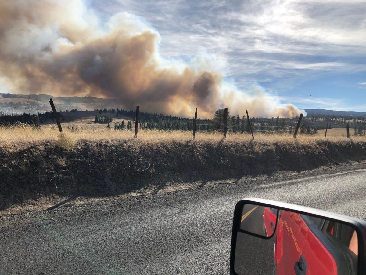 Wildfire burning in the Evans Canyon area | Local | yakimaherald.com