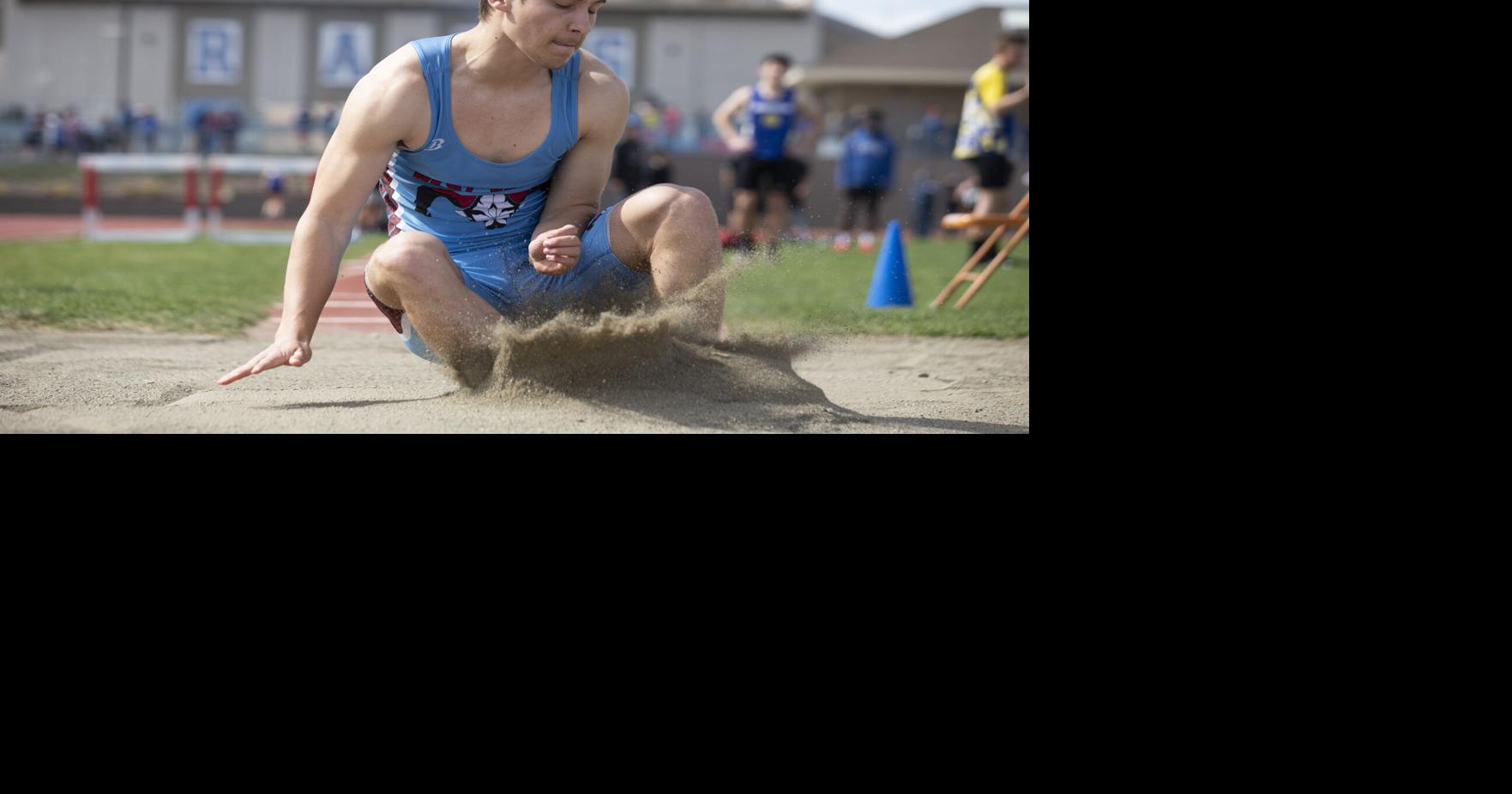 West Valley's Jackson Cluff sweeps jumps on first day of district track ...