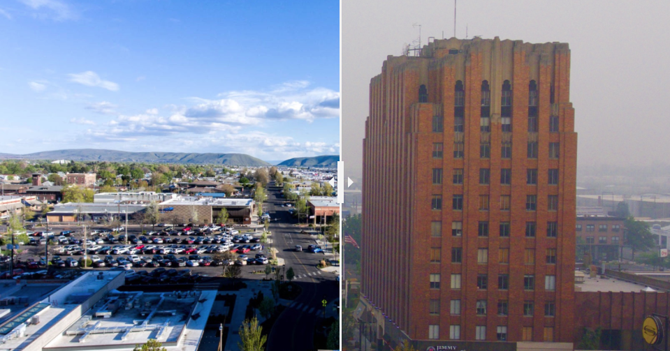 Exclusive Interactive: Photo slider shows the severity of the smoke ...