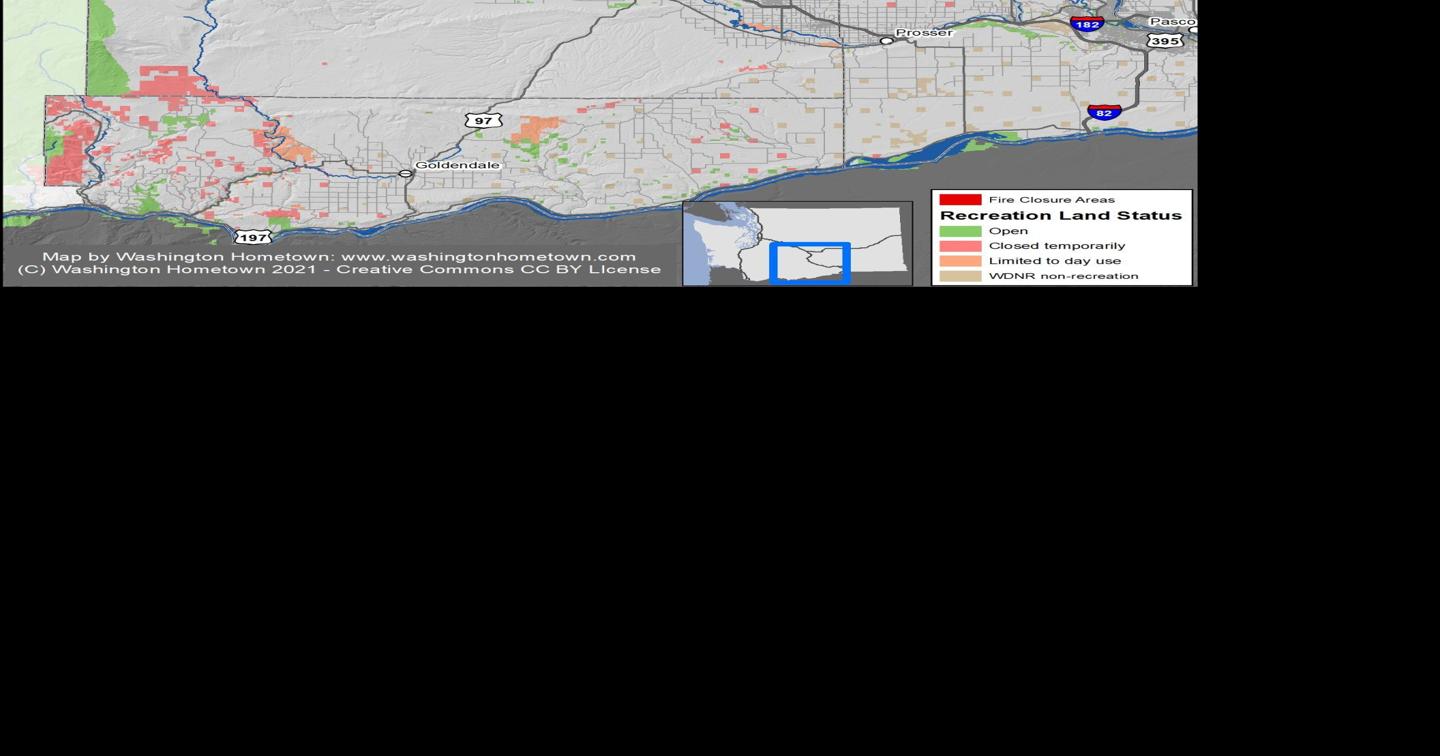 MAPS: Temporary recreation closures in Yakima, Kittitas valleys ...