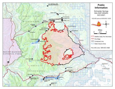 Warmer weather stoking activity on Schneider Springs Fire | Wildfires ...