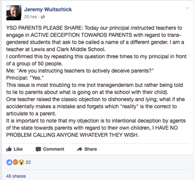 Yakima teacher under scrutiny following Facebook post | Local ...