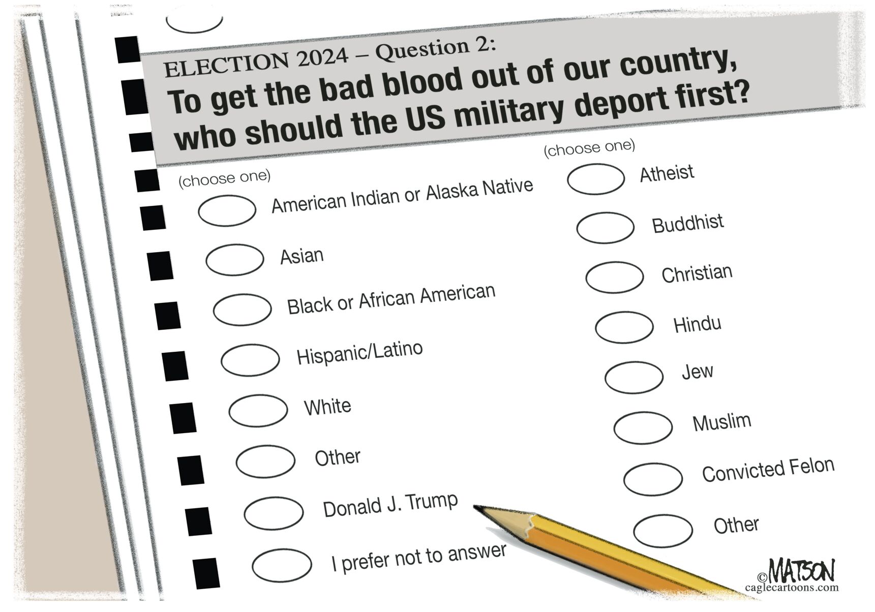 Editorial Cartoon: R.J. Matson (Oct. 22, 2024) | Opinion | yakimaherald.com