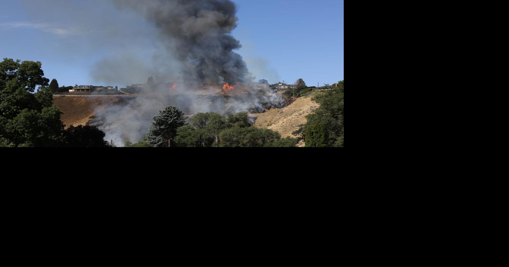 PHOTOS: Crews battle a fire between South Fifth Street and Hillcrest ...