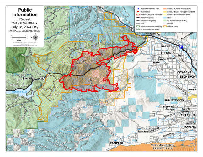 Retreat Fire grows; agencies plan community meeting Monday in Naches ...