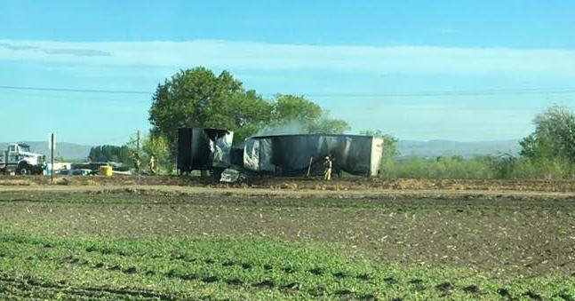 Traffic on State Route 223 stopped in Lower Valley for semi trailer ...