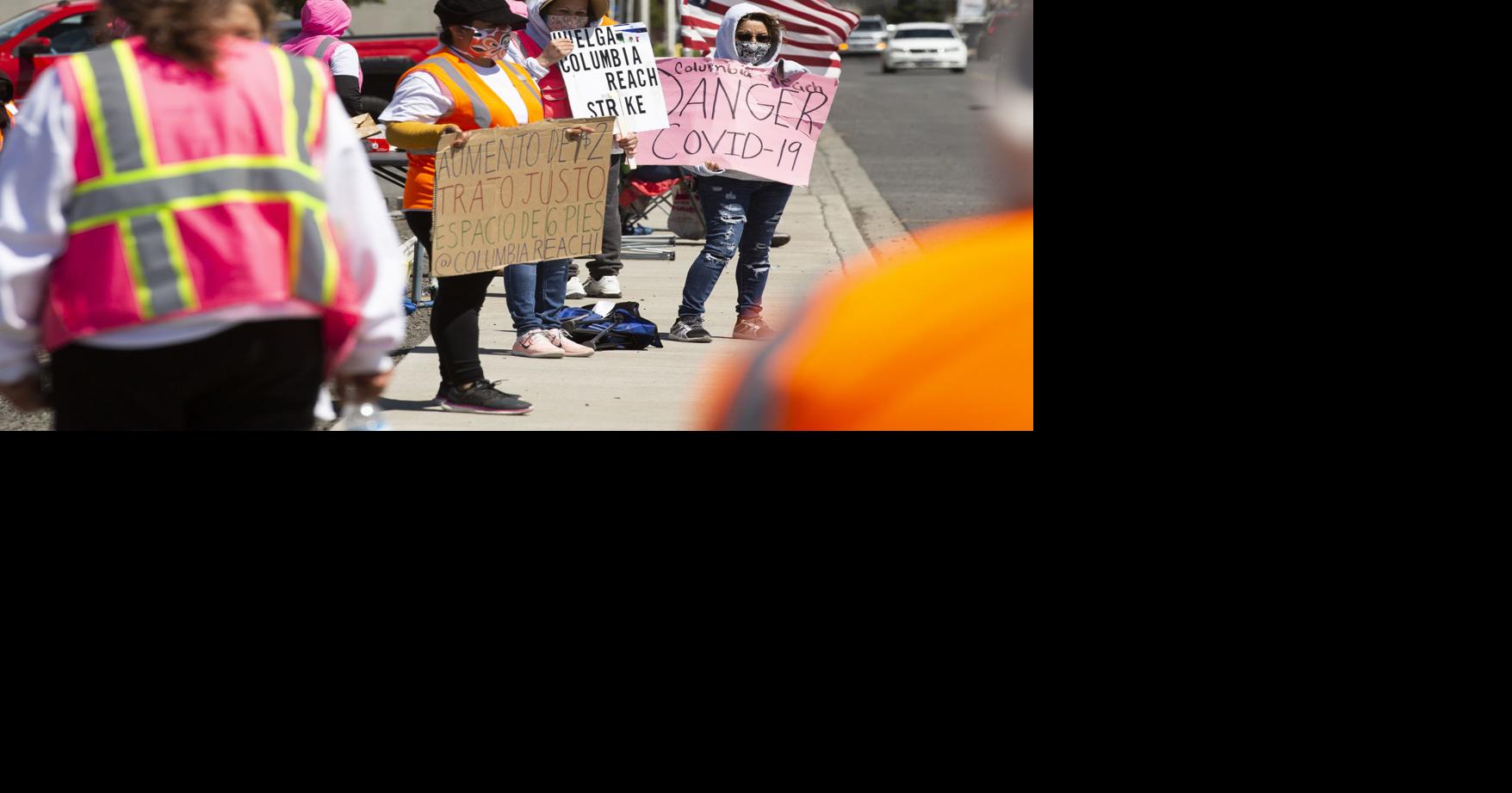 Negotiations continue at Selah fruit packing plants; 1 protester left ...