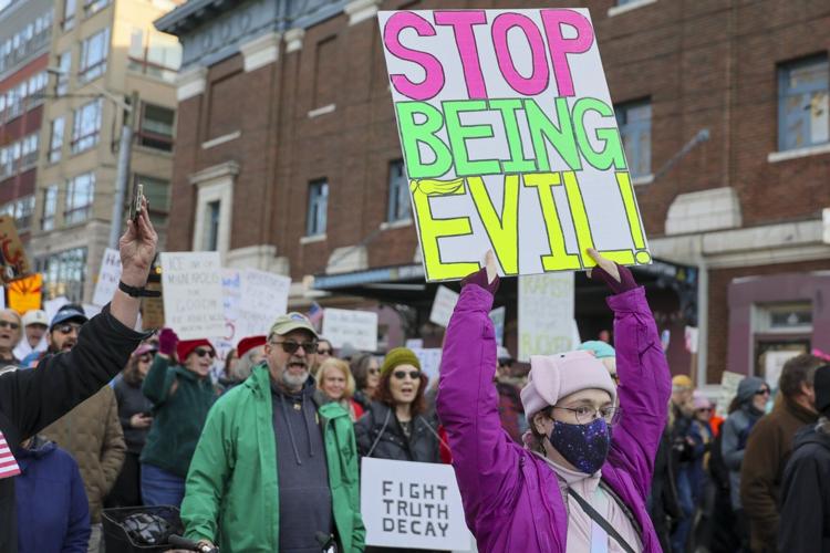 Hundreds in Seattle, Olympia rally to show Trump ‘we are not powerless ...
