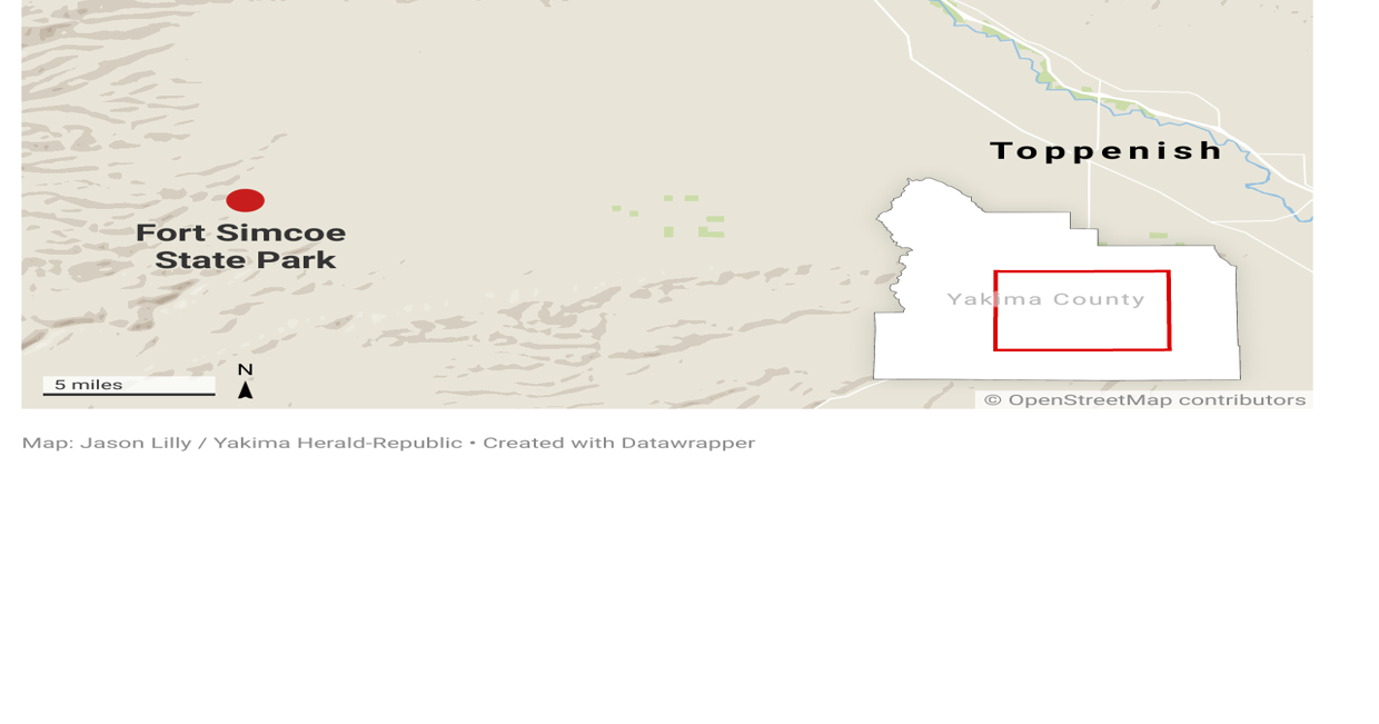 Map of Fort Simcoe State Park | | yakimaherald.com