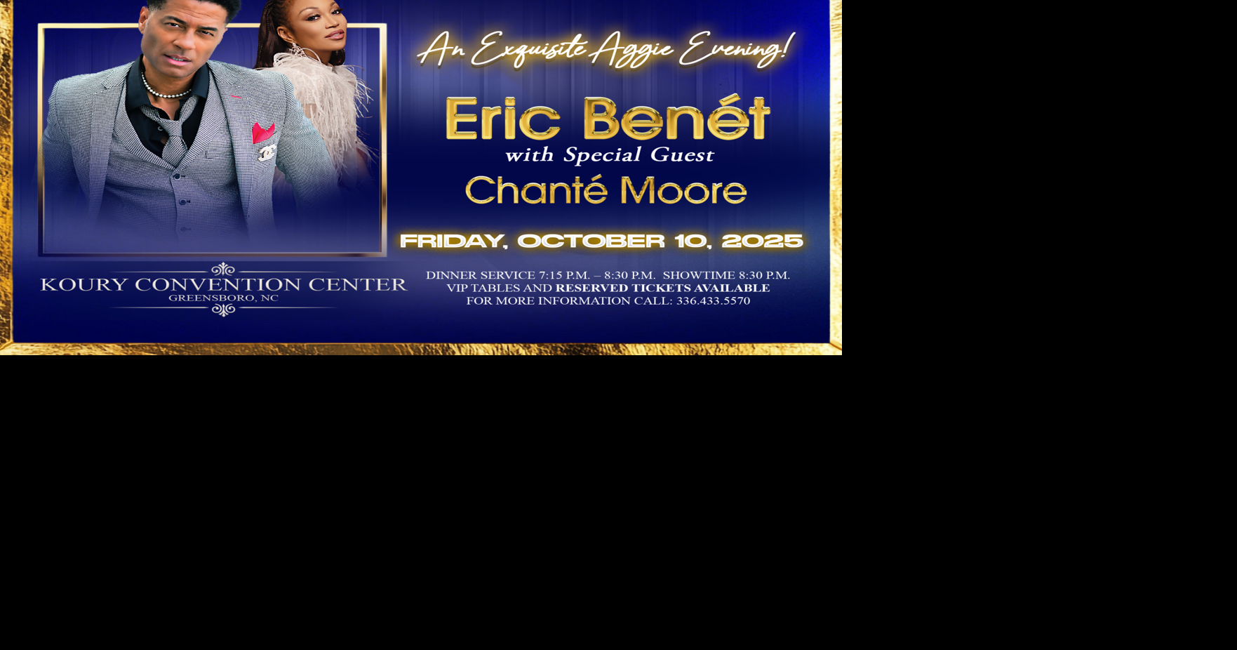 Aggie Alumni Homecoming Concert on Oct. 10 Features Eric Benét and Special Guest Chanté Moore ...