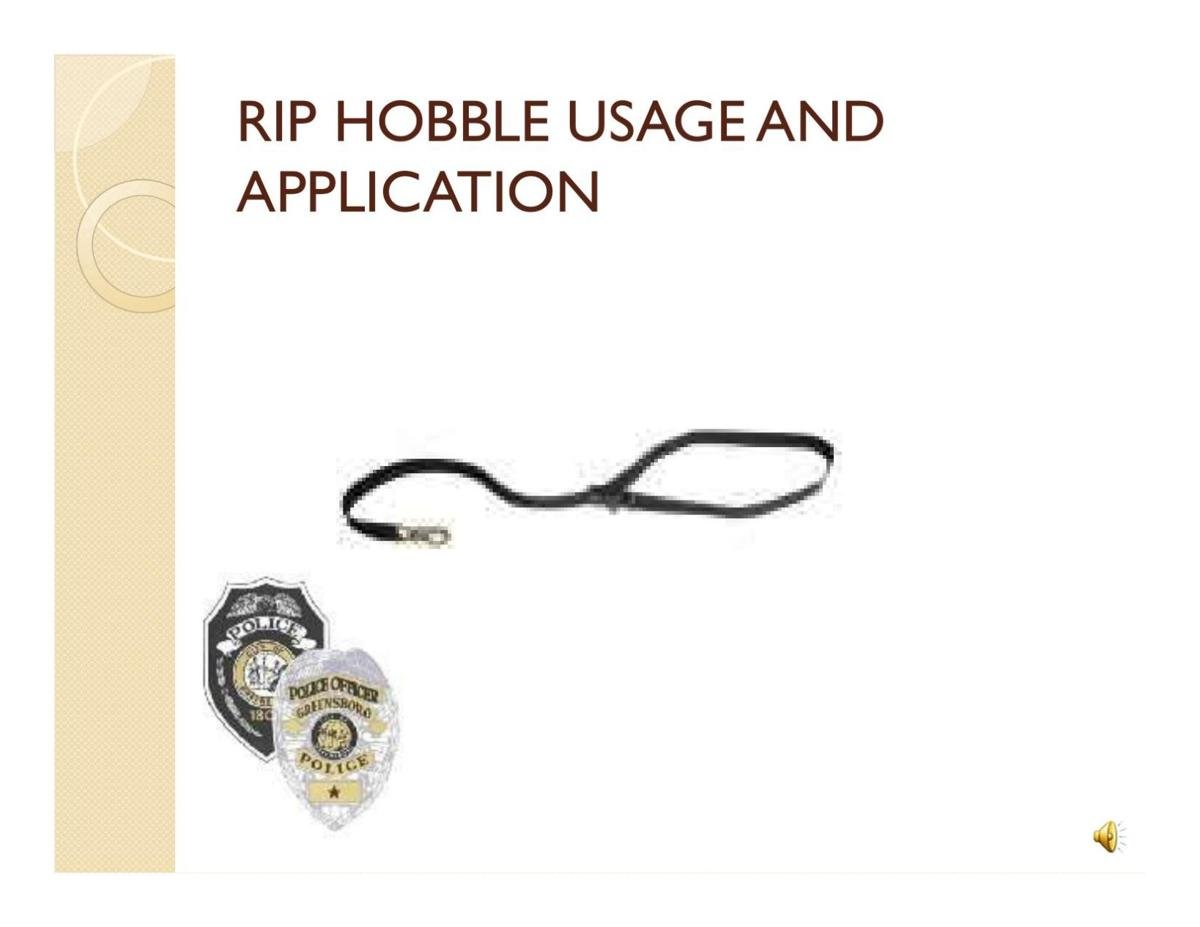 RIPP Hobble Usage and Application | | yesweekly.com