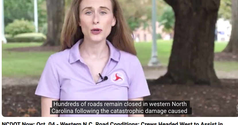 This Week at NCDOT: Western N.C. Road Conditions, NCDOT Recovery Crews ...