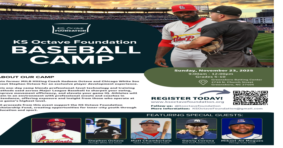 K.S. Octave Foundation Hosts Elite Baseball Development Camp in ...