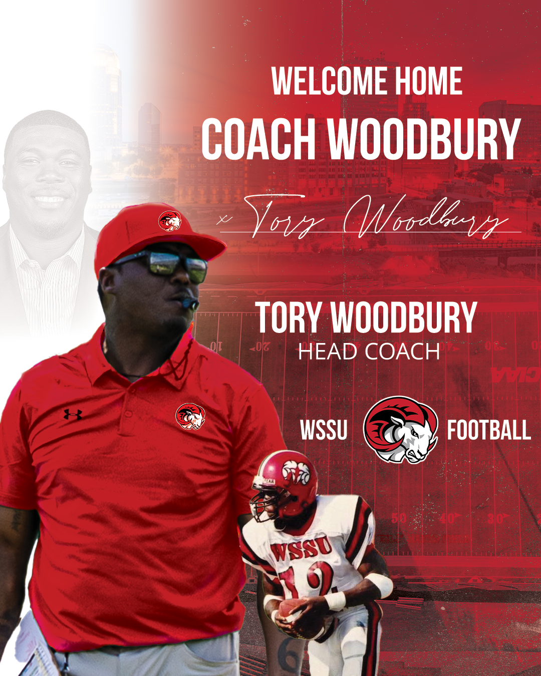 WSSU announces Tory Woodbury as the next head football coach | News ...