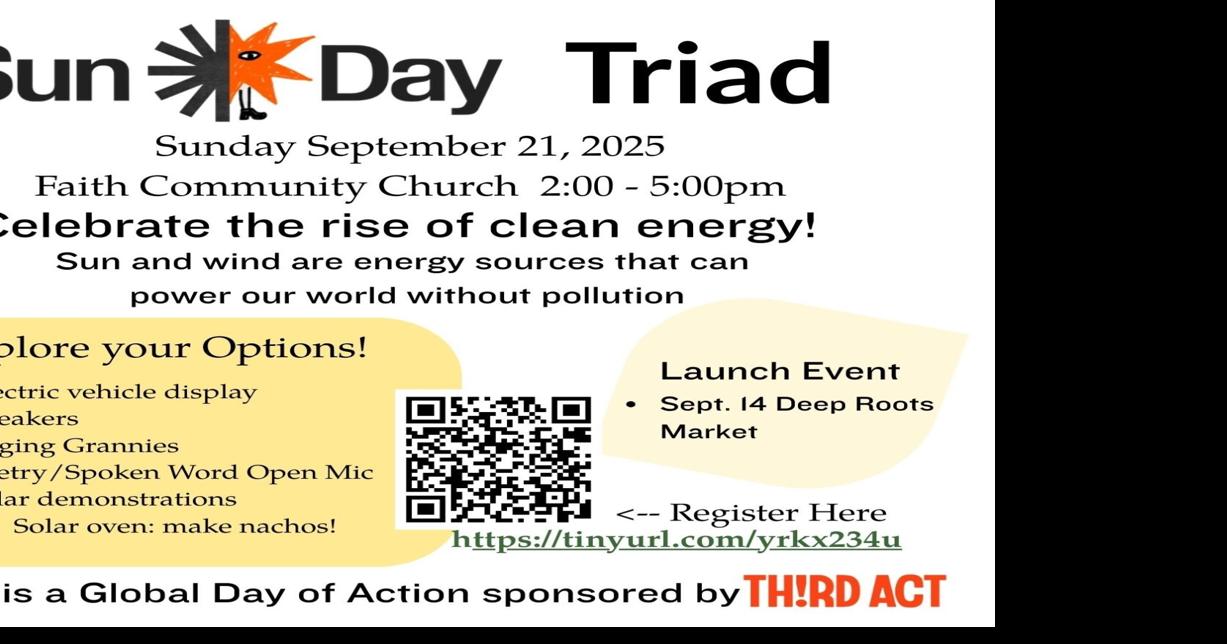 Triad Third Act joins nationwide “Sun Day” Mobilization to Celebrate ...