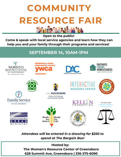 The Women’s Resource Center of Greensboro to Host Community Resource ...