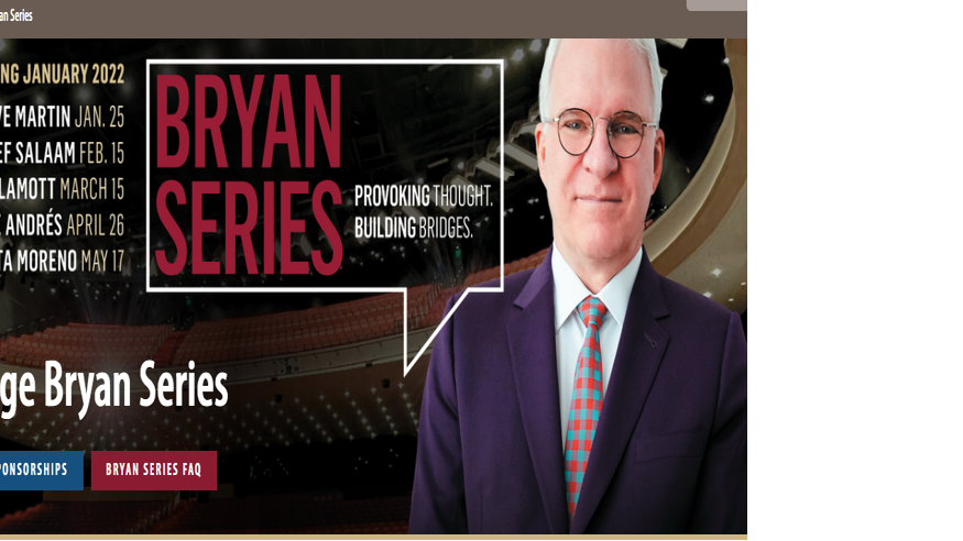 Bryan Series Features Legendary Entertainers, Celebrated Chef and ...