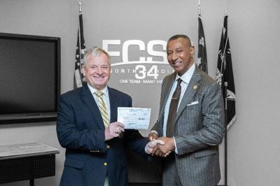 Treasurer Folwell Presents Check to the Forsyth County Sheriff's Office ...