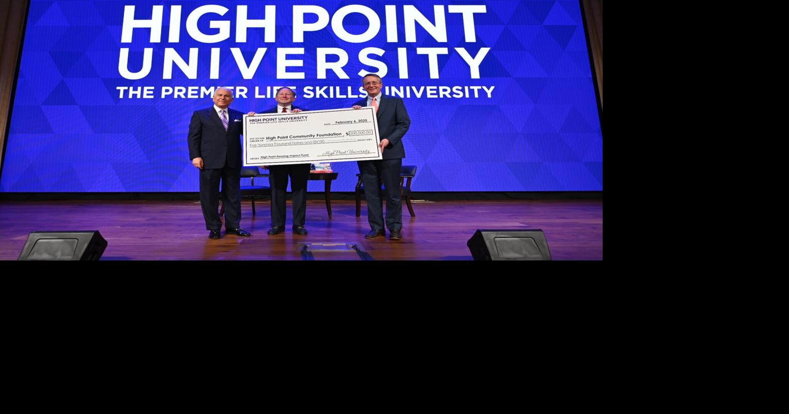 HPU Donates $500,000 to Provide Affordable Housing in High Point | News ...