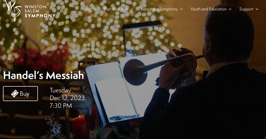 The Winston-Salem Symphony Presents Handel's Messiah | Music ...