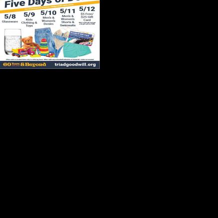 Triad Goodwill Celebrates Goodwill Week with 5 Days of Deals | Business ...
