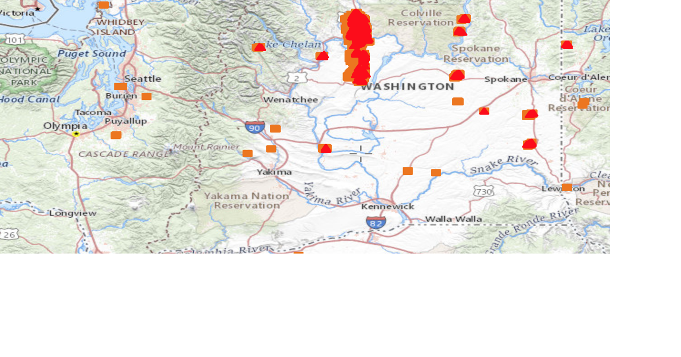 Satellite maps show position of extraordinarily massive Cold Springs ...